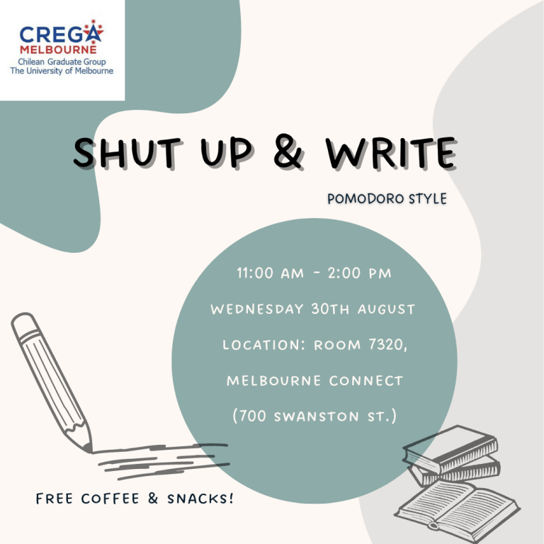 Shut up and Write with CREGA – University of Melbourne Graduate Student ...